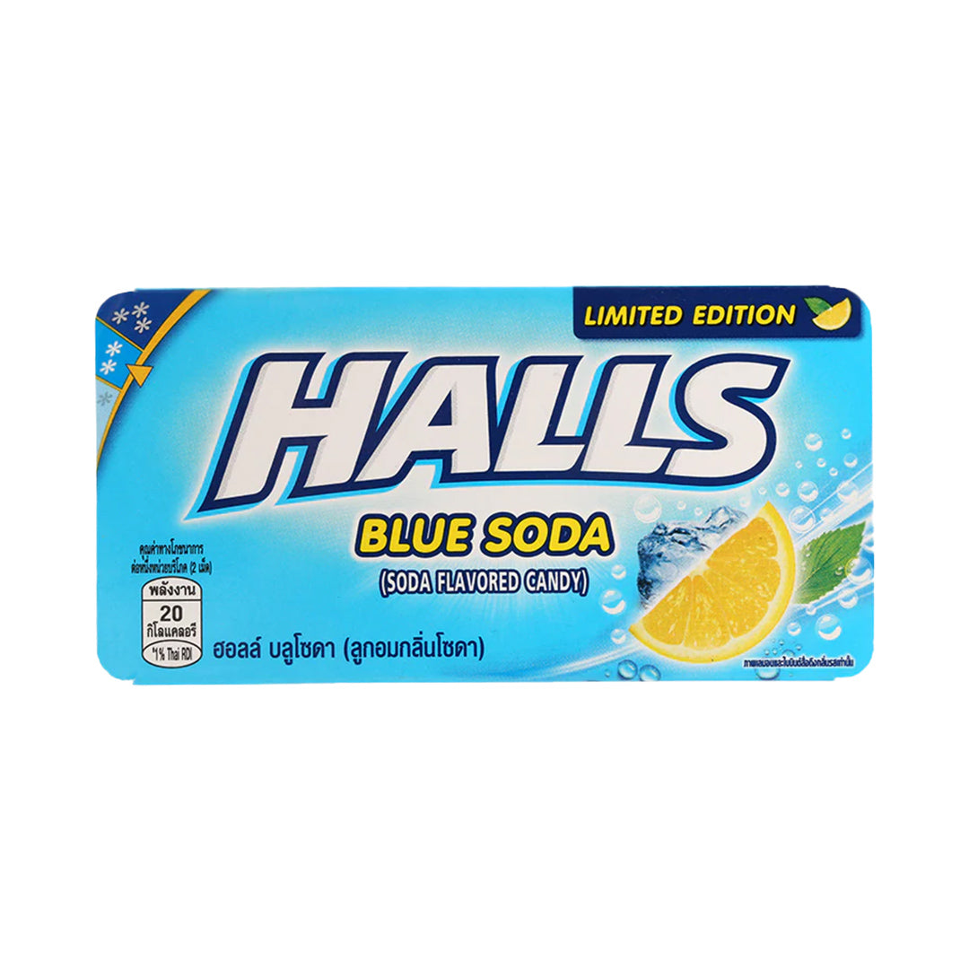 Halls Blue Soda Soda Flavored Candy - 22.4g