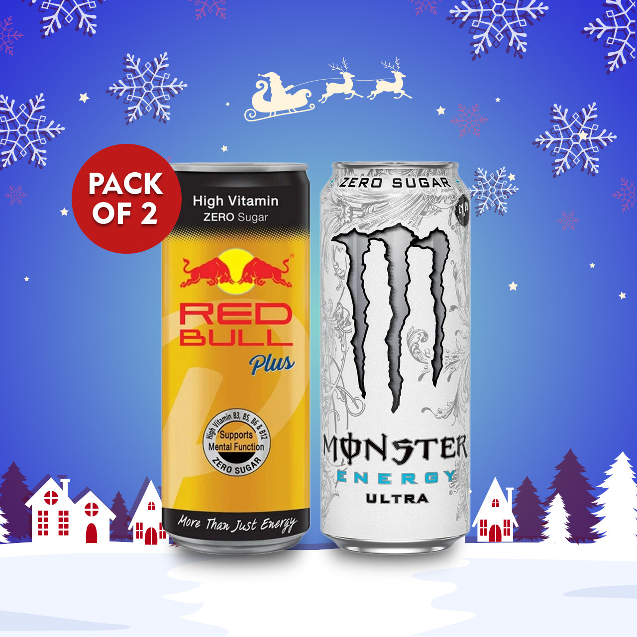 Imported Energy Drink Combo Pack of 2 | Beverages | SnackZack online india