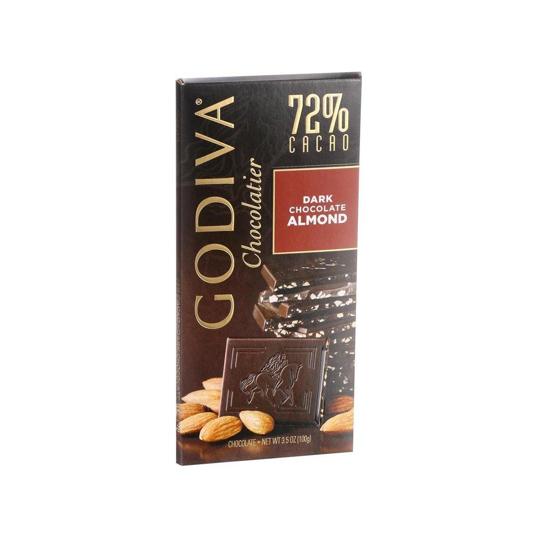 Best Milk Chocolate In India | Godiva Dark Almond Tablet- 90g | Snack Zack