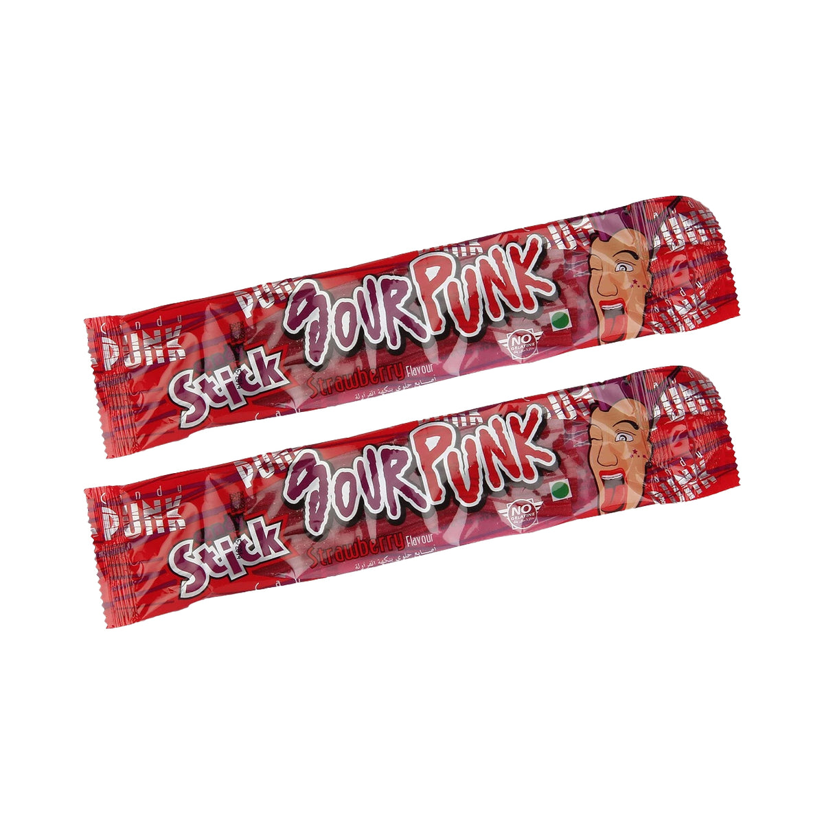 Sour Punk Candy Stick - Strawberry Bar - 40G (Pack of 2) | Candies ...