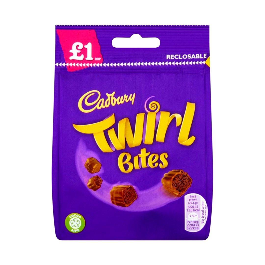 Buy Cadbury Online In India | Cadbury Twirl Bites Chocolate Bag | Snack ...