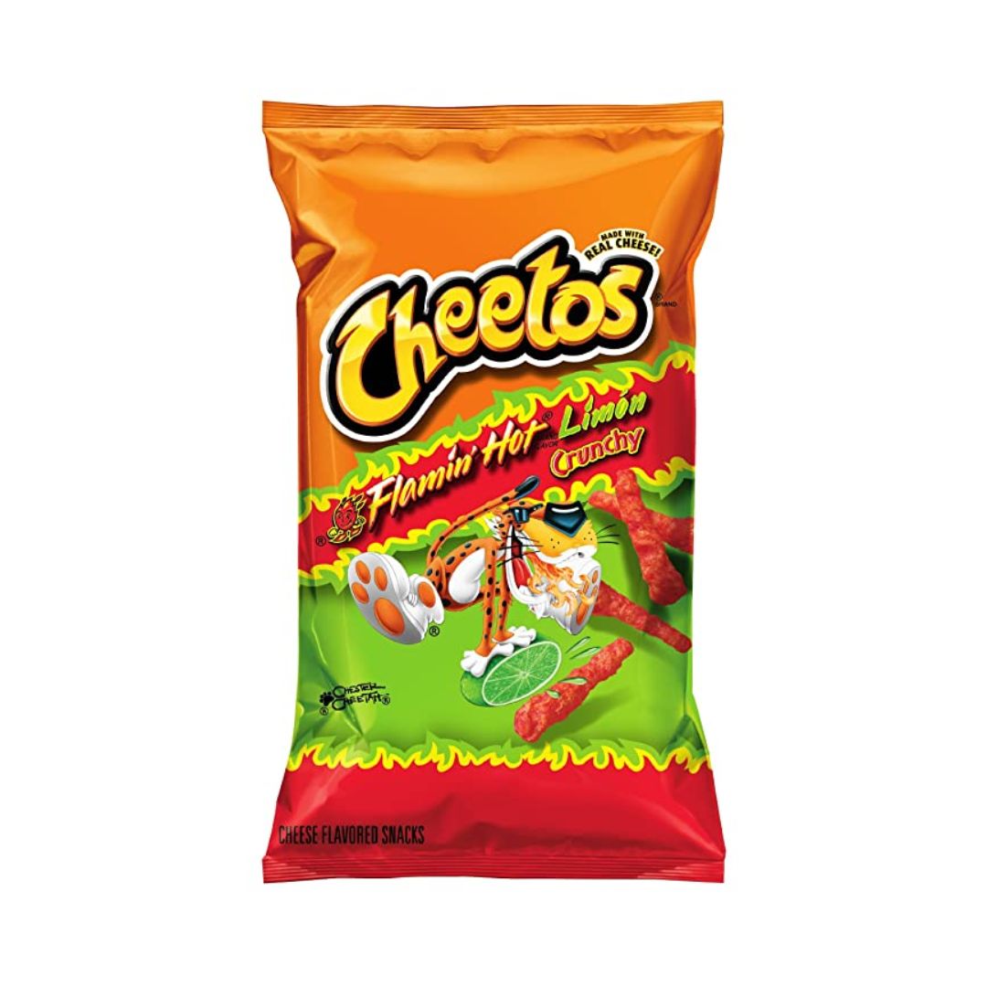 Cheetos Flaming Hot Lime Crunchy 26g packs x 12pc
