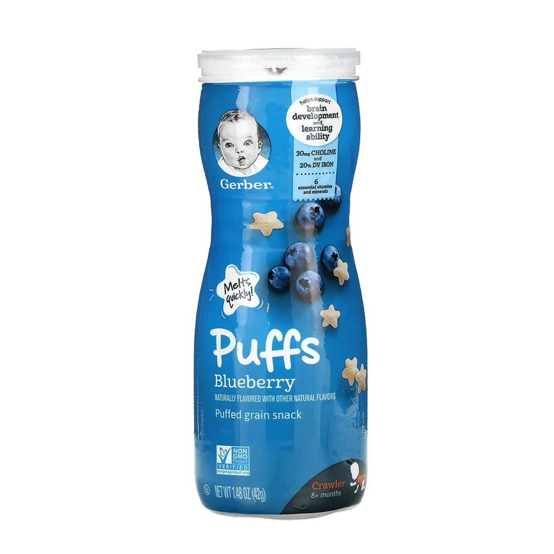 Gerber Puffs Blueberry | Cereal | SnackZack online india