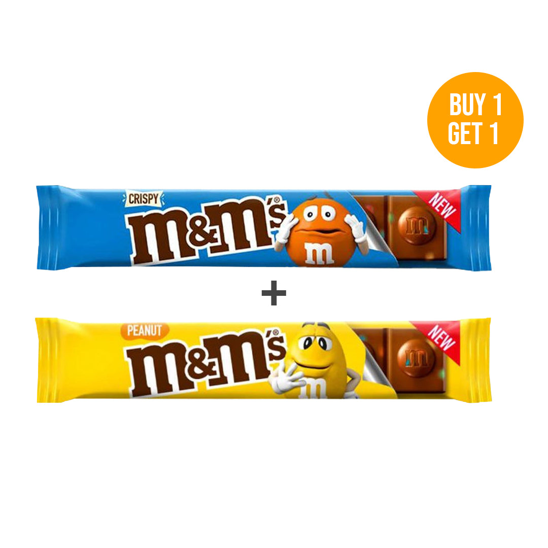 M&M CRISPY AND M&M PEANUT BAR BOGO | SnackZack